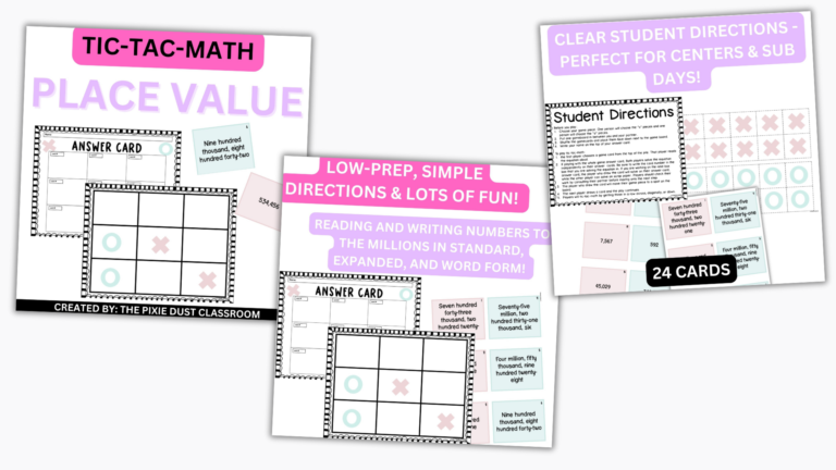 Place Value Activities For Upper Elementary - The Pixie Dust Classroom