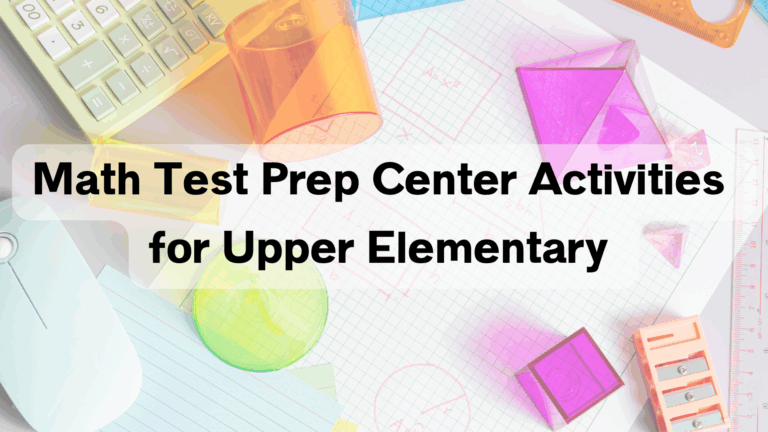 Math Test Prep Center Activities for Upper Elementary - The Pixie Dust ...
